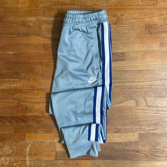 Nike | Pants | Nike Steel Blue Joggers With Cobalt Blue And White Side ...